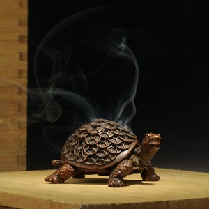 Japanese Bronze Turtle Incense Burner Sculpture/garden Decoration/home ...