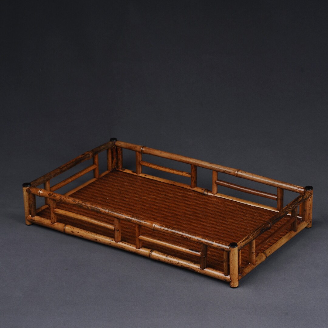 Japanese Bamboo Tea Tray, Flower Vessel, Storage Tray - Tea Ceremony ...