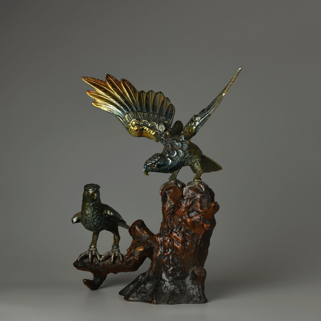 Eagle-cast Iron Sculpture,home Decor,japanese Bronze,japanese Sculpture ...