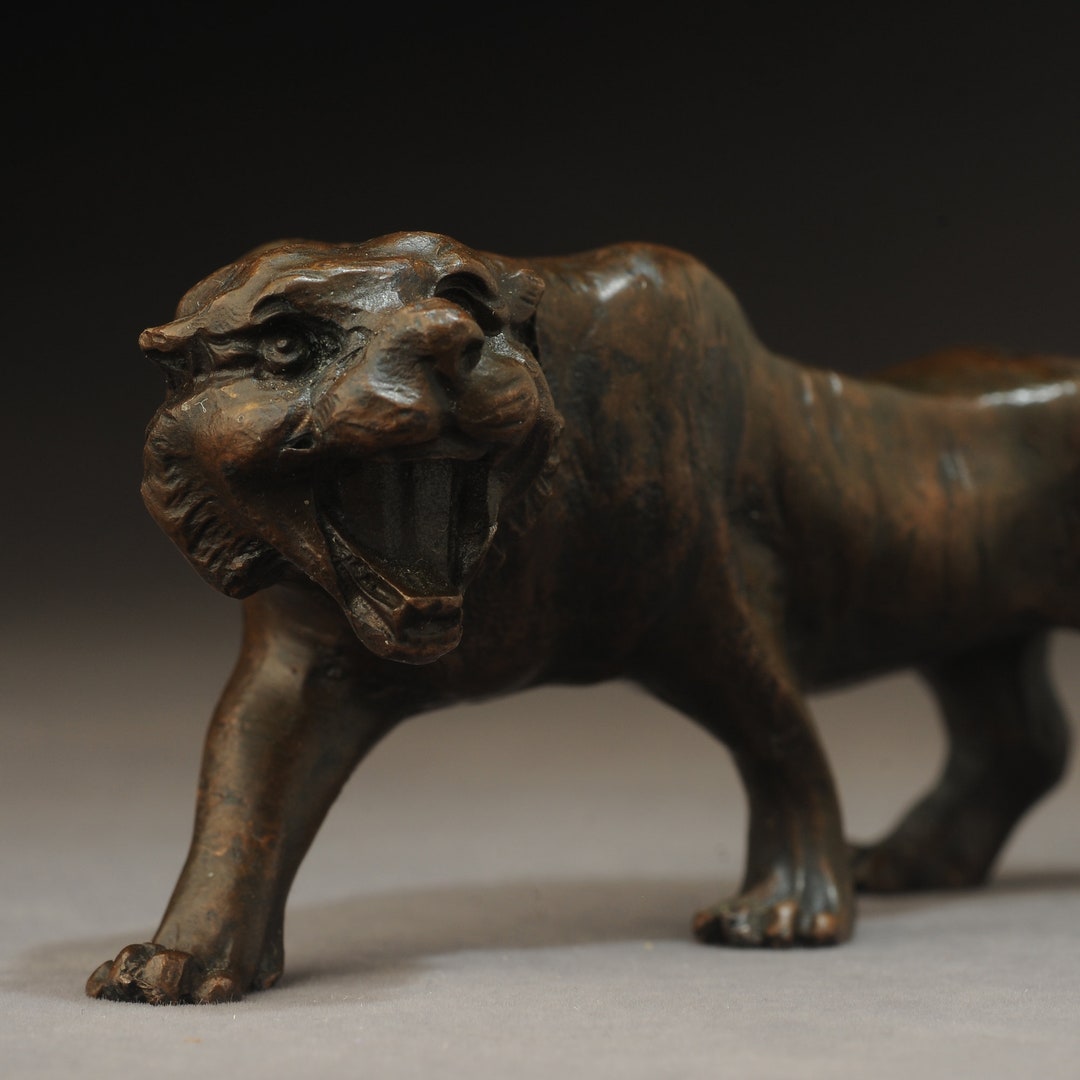 Bronze Tiger-japanese Bronze Sculpture/home Decor/art Decor/anniversary ...