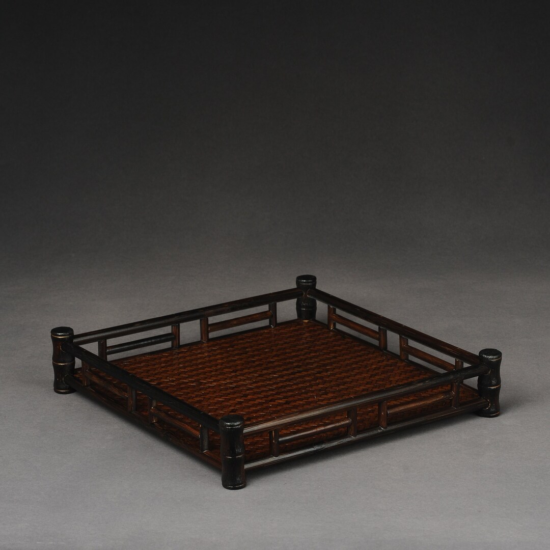 Japanese Square Bamboo Woven Tea Tray/japanese Bamboo Tea Tray,japanese ...