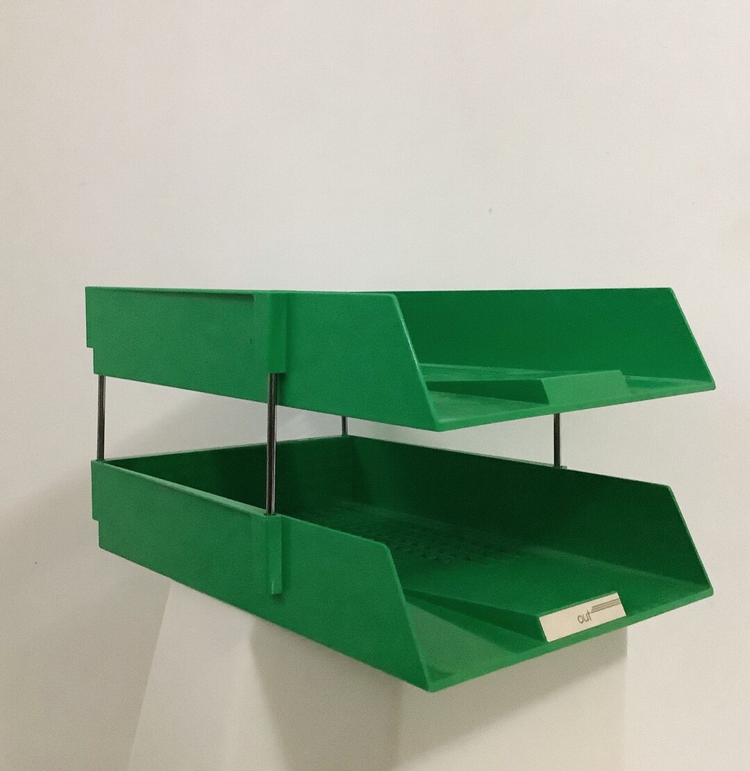 80s Stacking Desk Tidy Tray, Paper Organiser Tray, Retro Office Tidy - Etsy