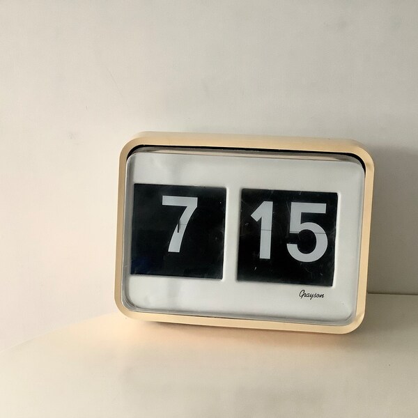 Vintage Flip Clock - Etsy