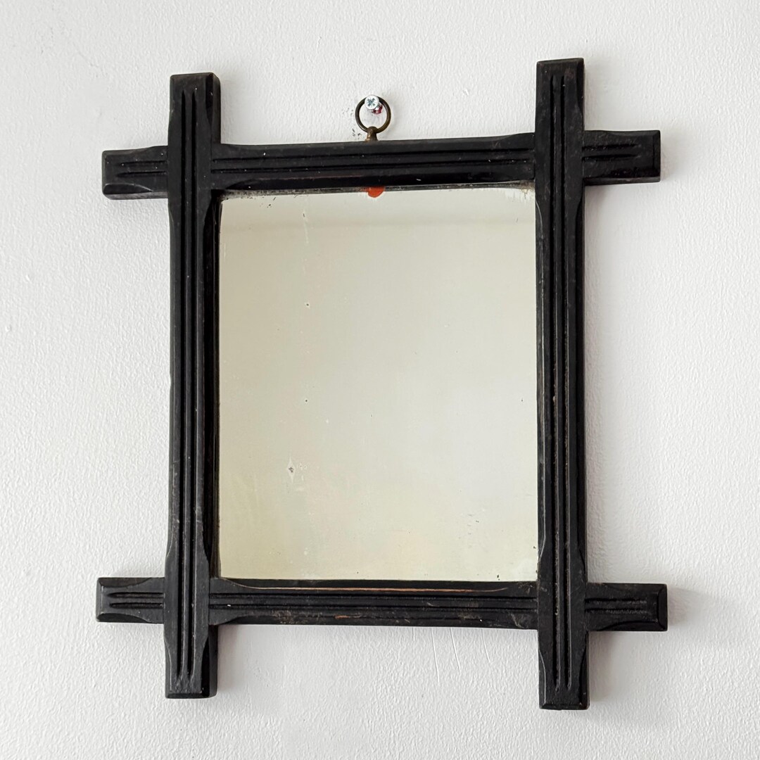 Antique Victorian Small Cross Mirror - Etsy