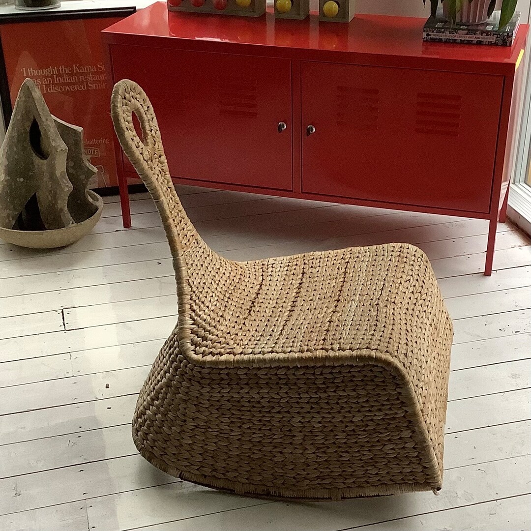 VINTAGE Maria Vinka for Ikeas PS 2002 Rattan Wicker Rocking Chair ...