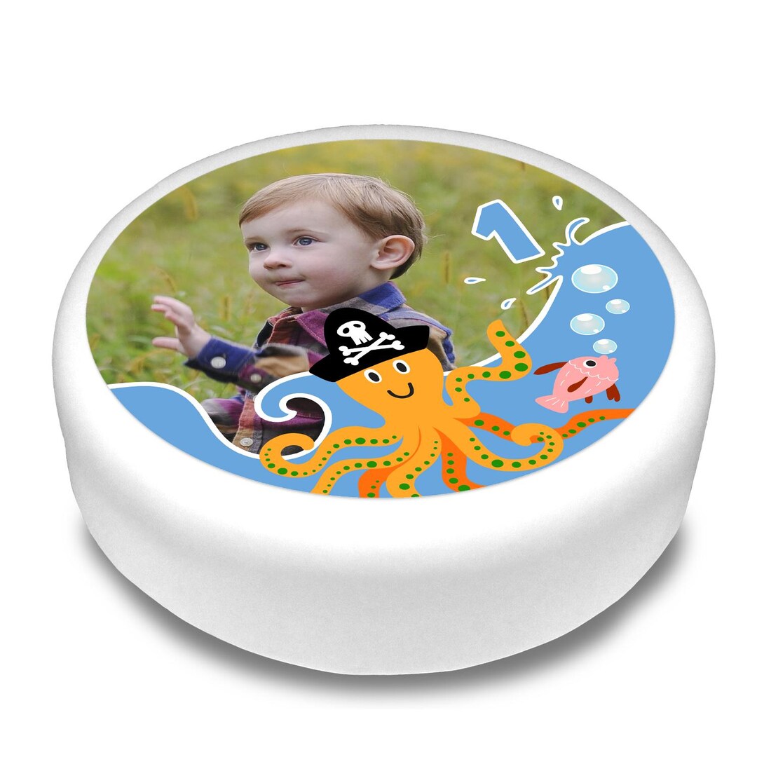 Cakeshop Personalised Edible Pirate Cake & Cupcake Toppers | Your Image ...