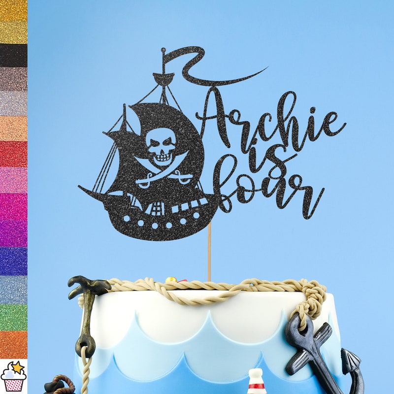 Pirate Flag Cake Topper - Etsy UK