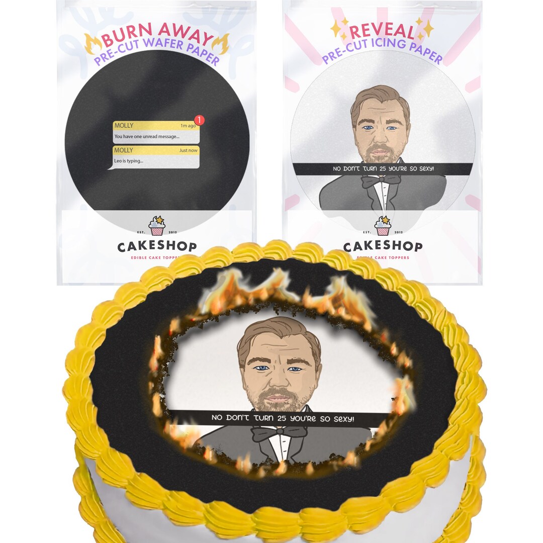 Cakeshop Edible Burn Away Snapchat Meme Cake Topper Pack | 1 X Icing ...
