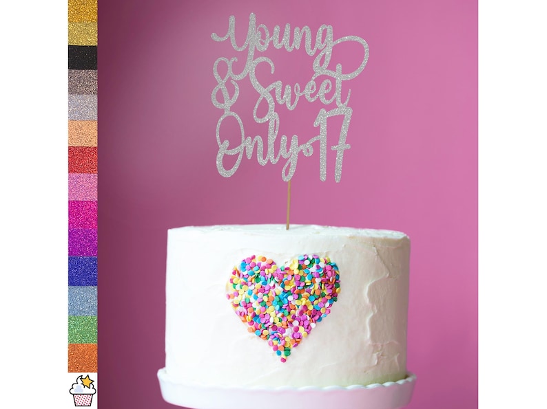 Cakeshop Personalised ABBA Themed Glitter Cake Topper With Sprinkles ...
