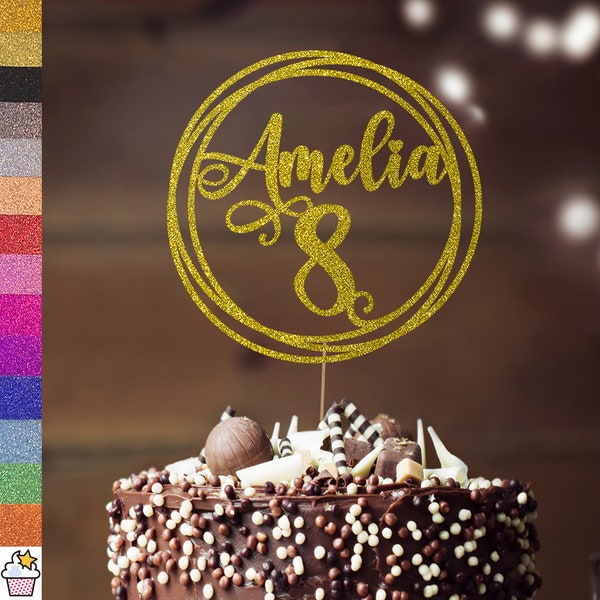 Silver Cake Topper - Etsy