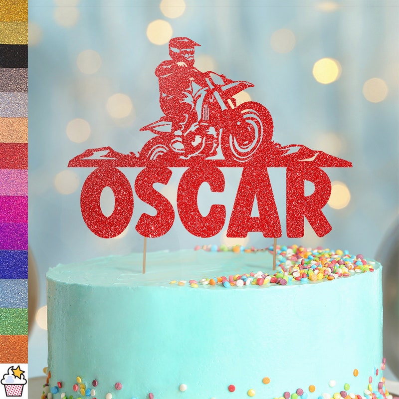 Motocross Cake Topper - Etsy Australia