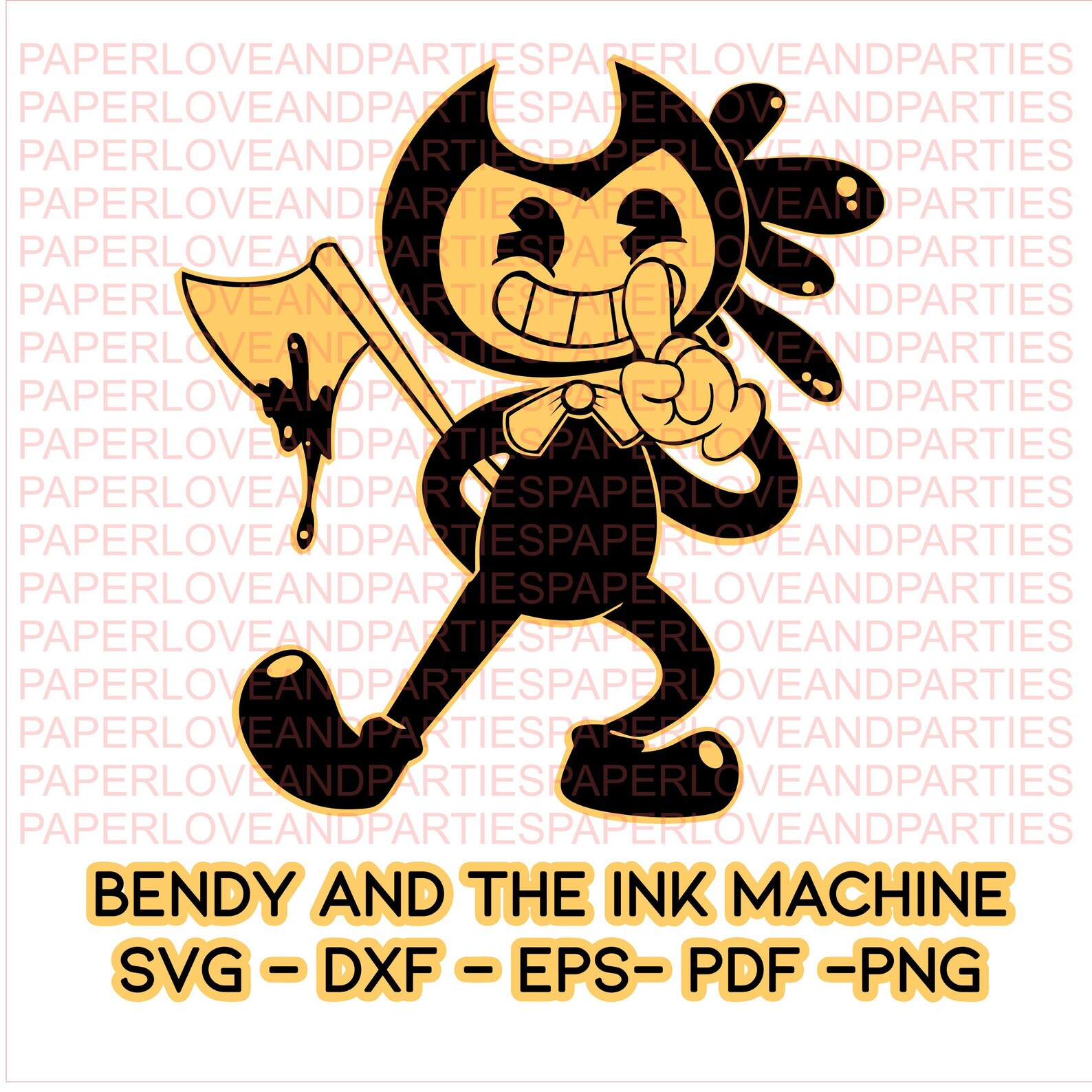 Bendy and the Ink Machine SVG DXF EPS Png Pdf. Bendy - Etsy México
