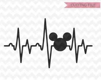 Mickey Heartbeat - Etsy