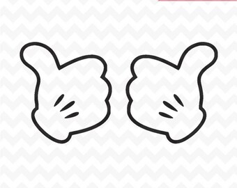 Mickey Mouse Hands | Etsy