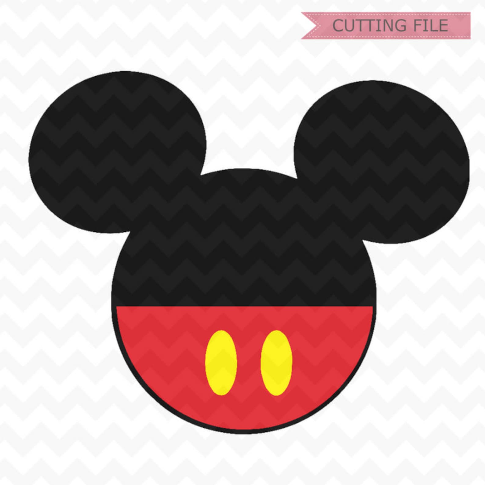 Mickey Mouse Head SVG Layered Mickey Mouse SVG and PNG | Etsy