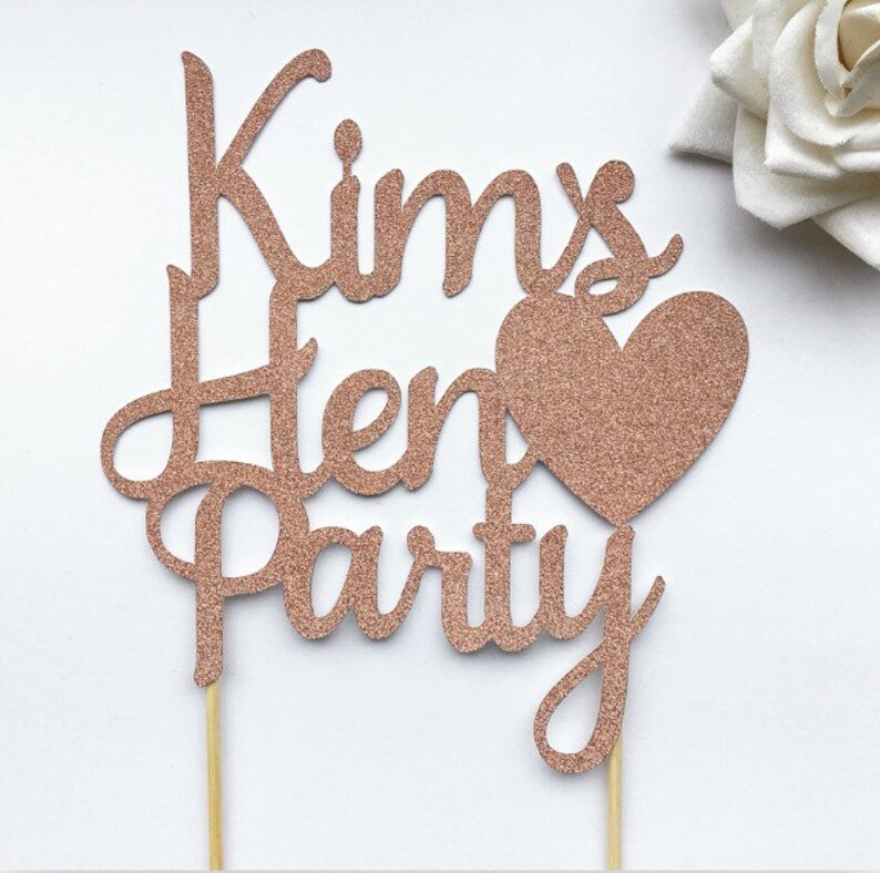 Personalised Hen Party Cake Topper Hen Party Cake Topper Hen | Etsy