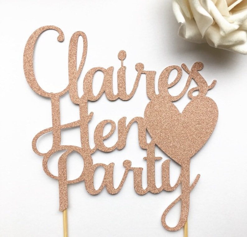 Personalised Hen Party Cake Topper Hen Party Cake Topper Hen | Etsy
