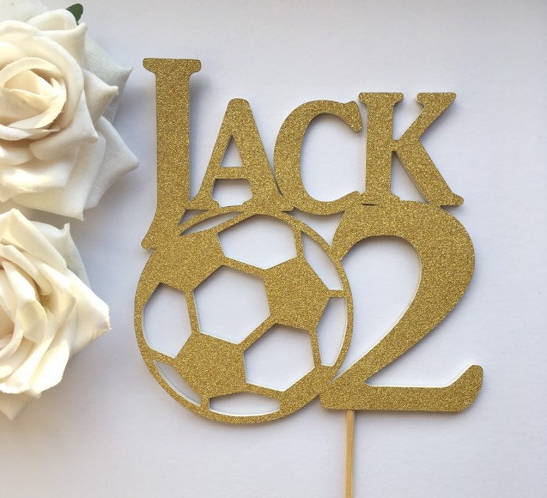 Personalised Football Cake Topper Football Cake Topper Boys - Etsy