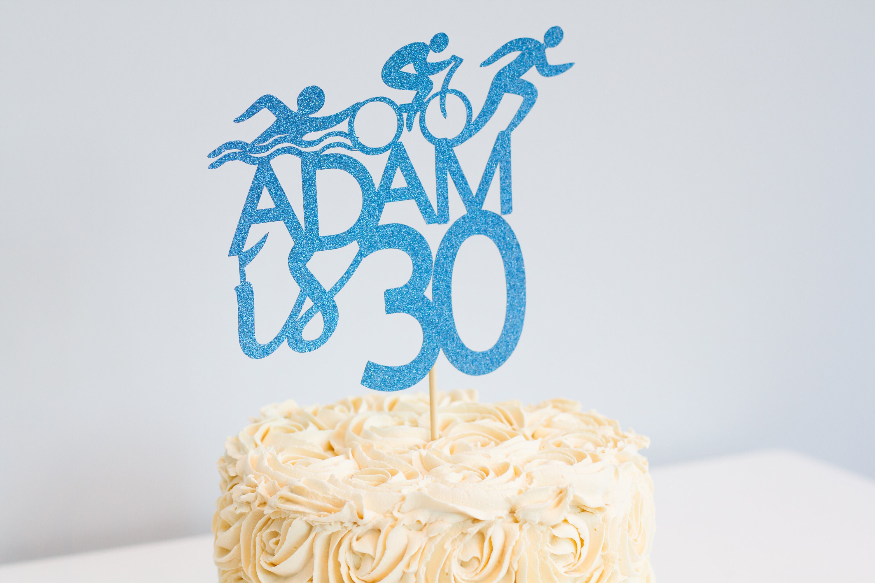 Triathlon Cake Topper Personalised Triathlon Birthday Cake | Etsy UK