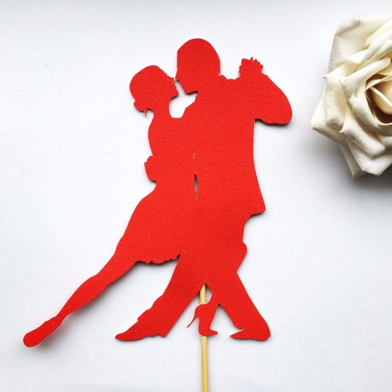 Salsa Dancing Cake Topper Couple Dancing Cake Topper Dance | Etsy