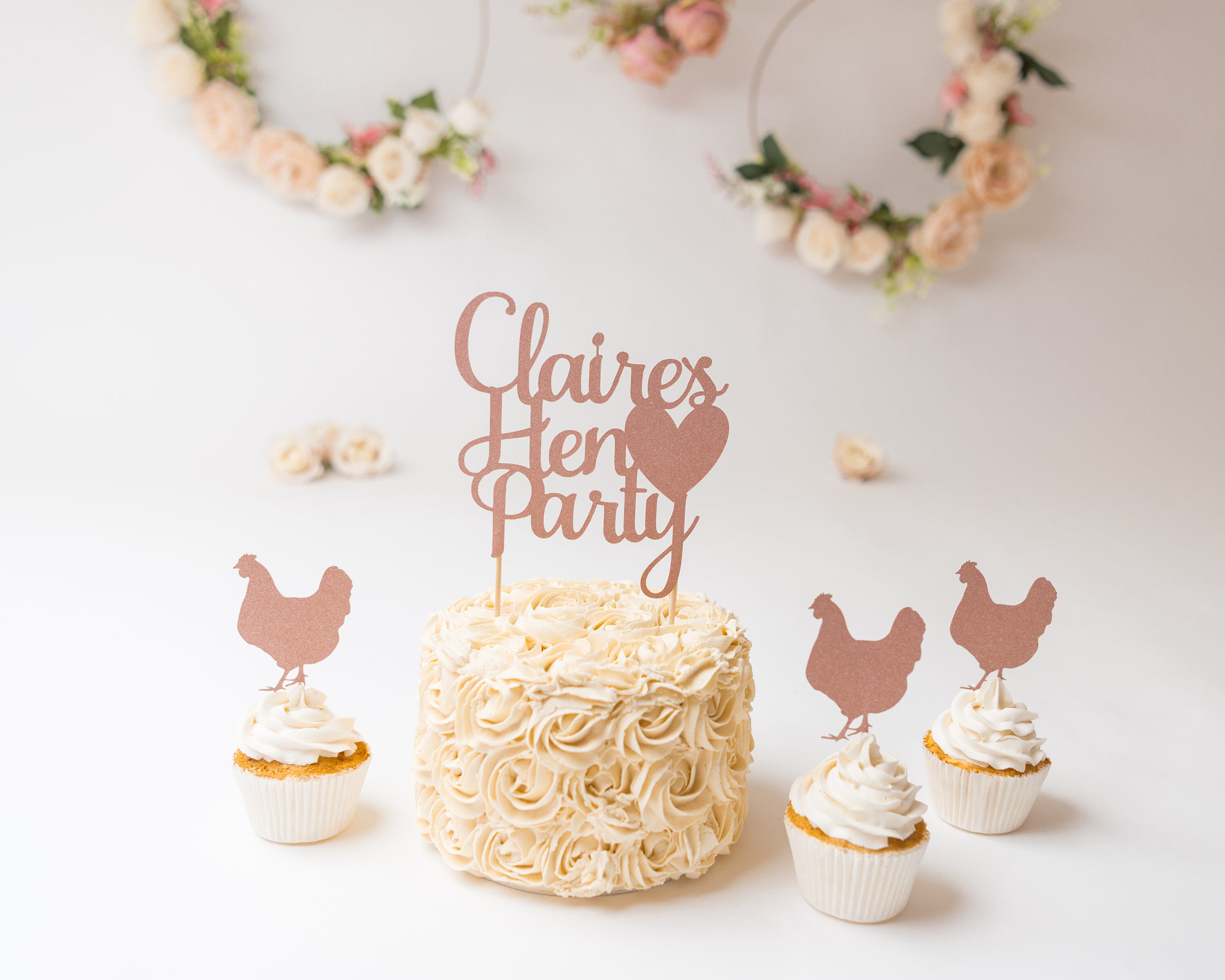 Personalised Hen Party Cake Topper Hen Party Cake Topper Hen - Etsy UK