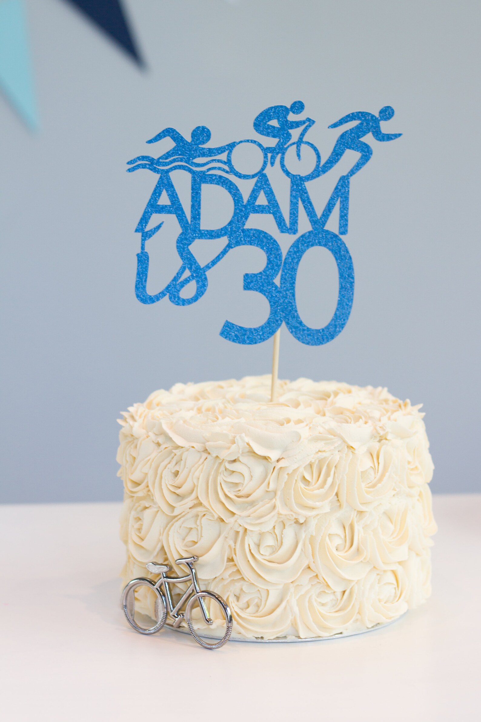 Triathlon Cake Topper Personalised Triathlon Birthday Cake | Etsy UK