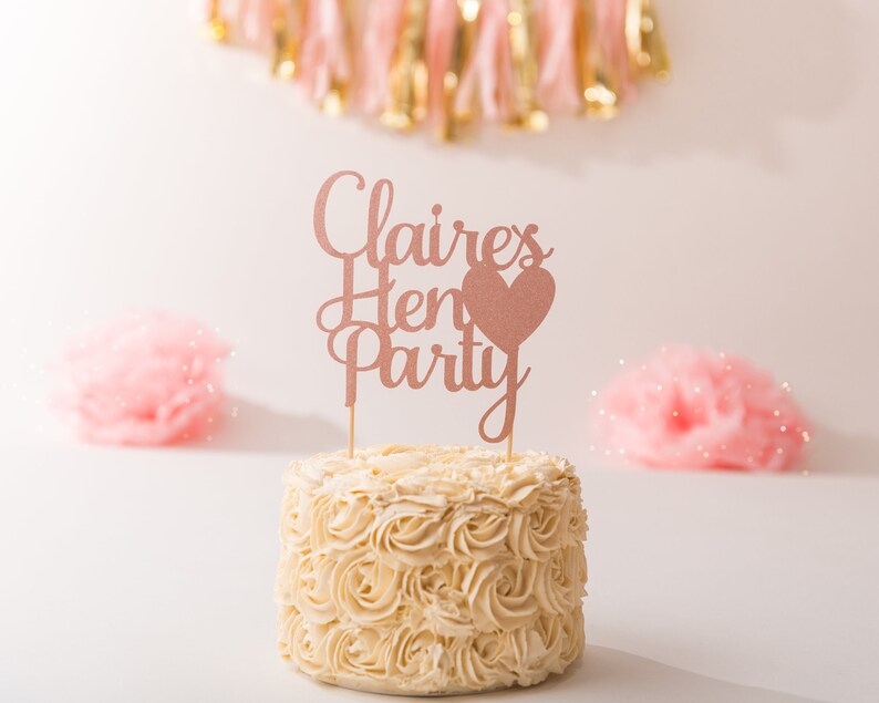 Personalised Hen Party Cake Topper Hen Party Cake Topper Hen | Etsy