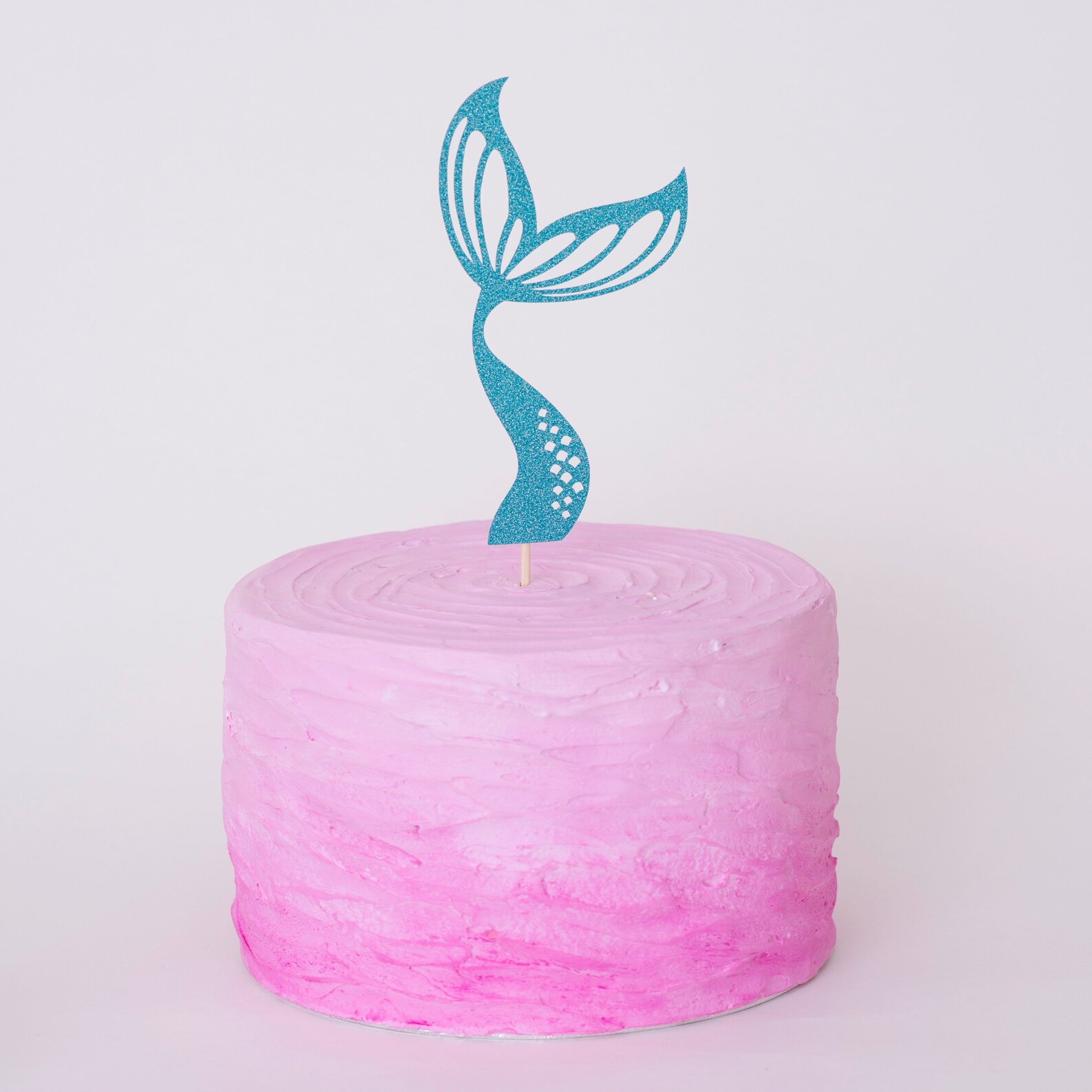 Mermaid Tail Cake Topper Mermaid Cake Topper Girls Birthday - Etsy