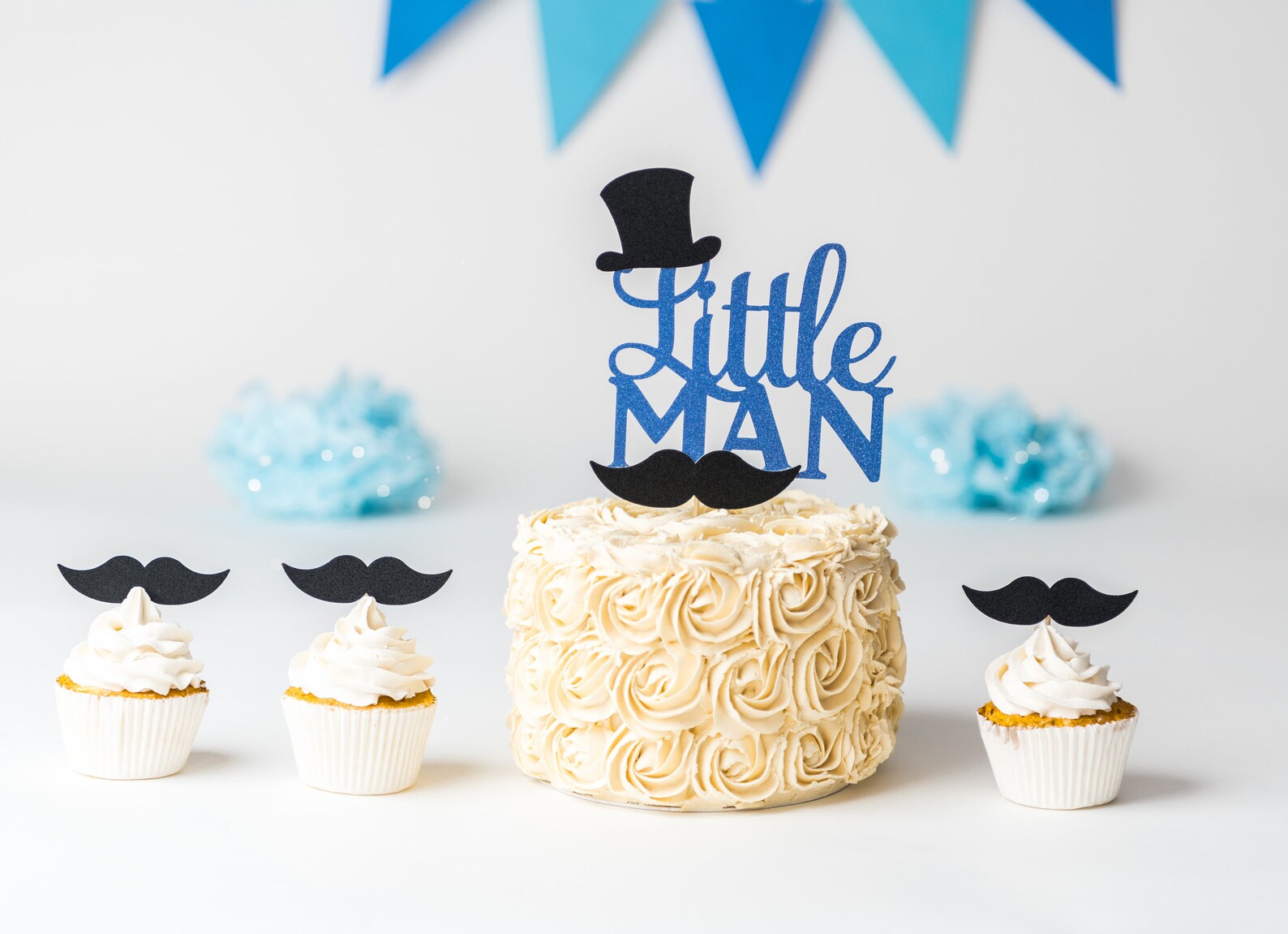 Moustache Cupcake Toppers Moustace Party Decor Male Cake | Etsy