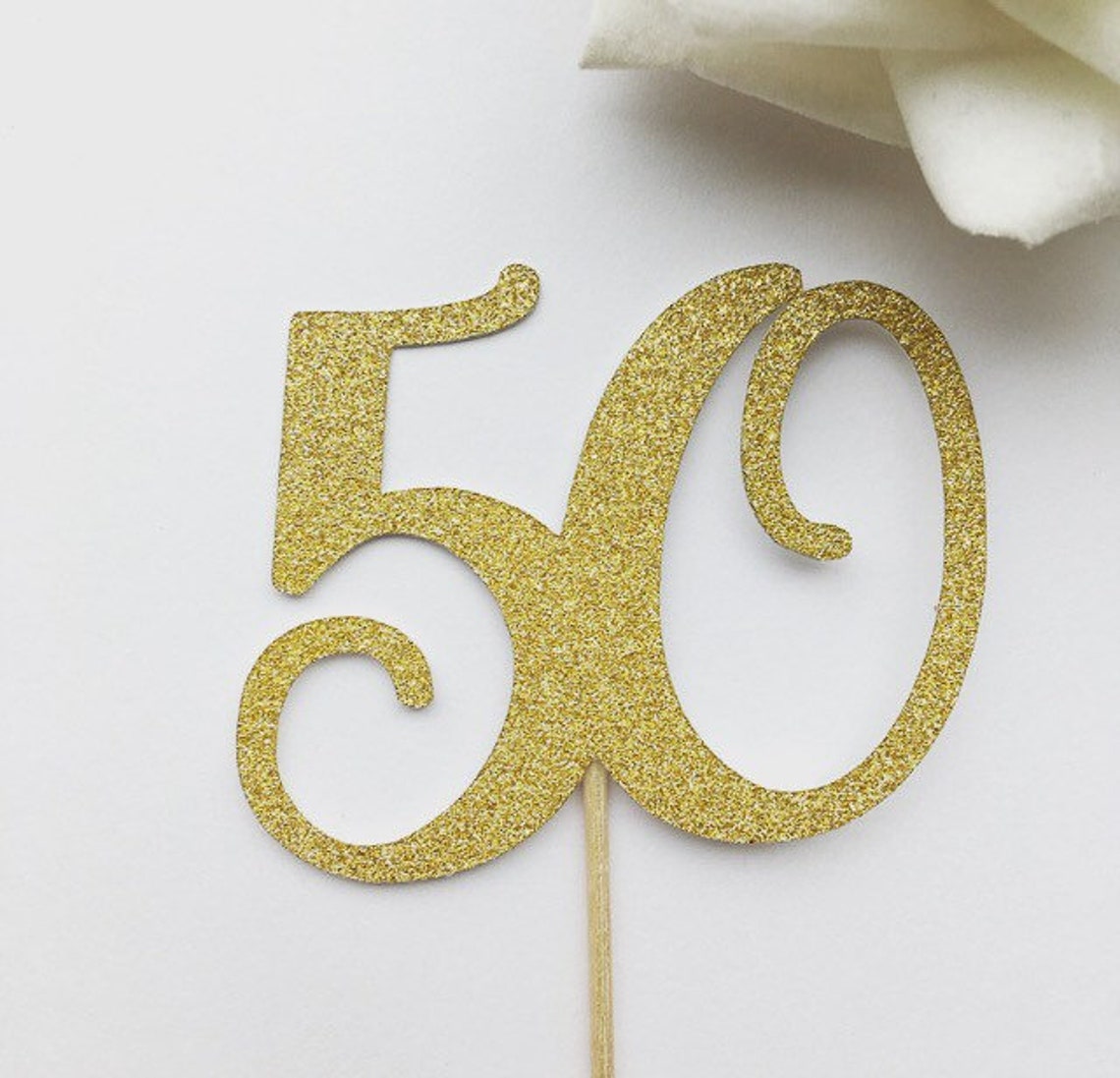 50th Birthday Cupcake Topper Age Cupcake Toppers 50th - Etsy UK
