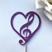 Music Note Cupcake Topper Music Cake Decoration Treble Clef - Etsy
