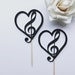 Music Note Cupcake Topper Music Cake Decoration Treble Clef - Etsy