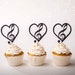 Music Note Cupcake Topper Music Cake Decoration Treble Clef - Etsy