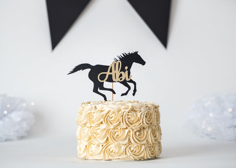 Topper de pastel de caballo decoración de fiesta de caballo | Etsy