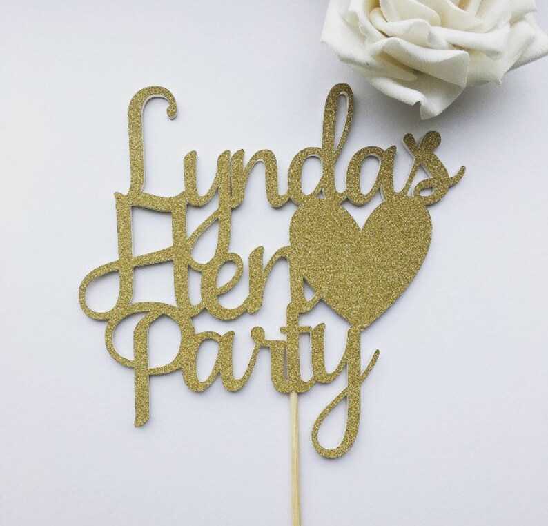 Personalised Hen Party Cake Topper Hen Party Cake Topper Hen | Etsy