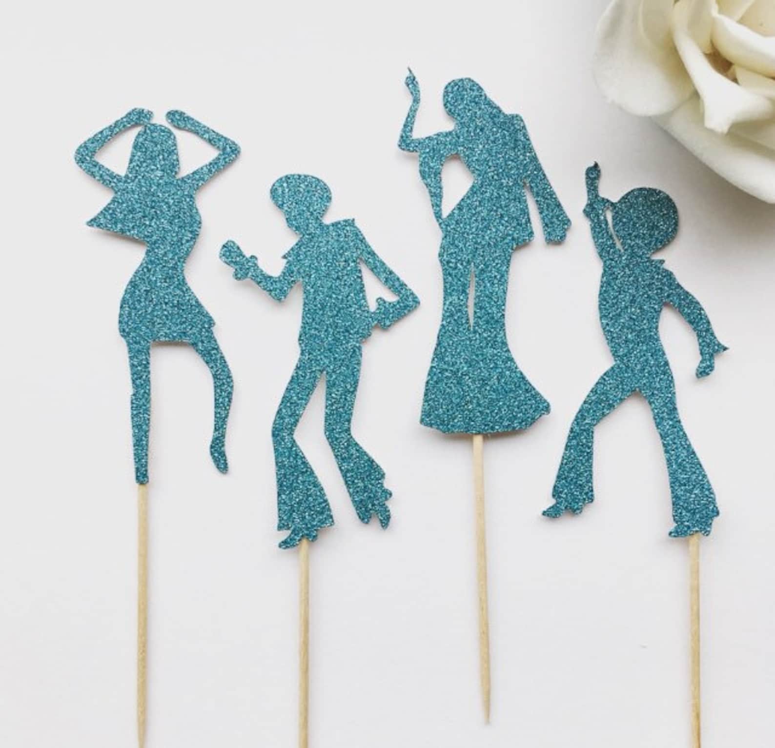 Disco Cupcake Toppers Pack of 12 Disco Toppers 70s Theme - Etsy Australia