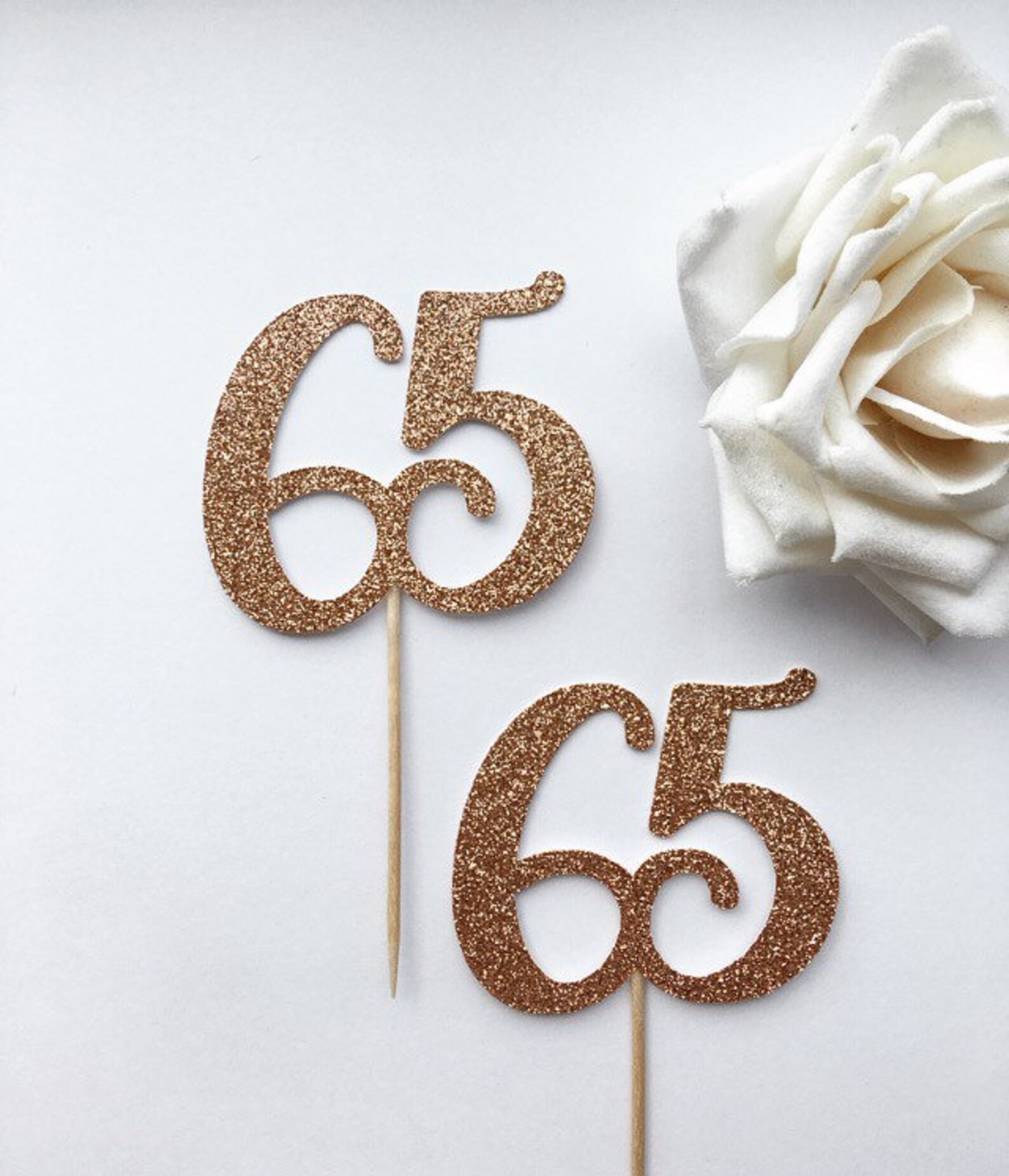 65th Birthday Cupcake Toppers Age 65 Cupcake Toppers 65th - Etsy