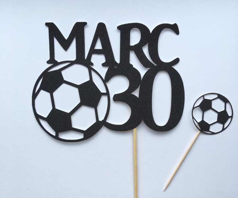 Personalised Football Cake Topper Football Cake Topper Boys - Etsy