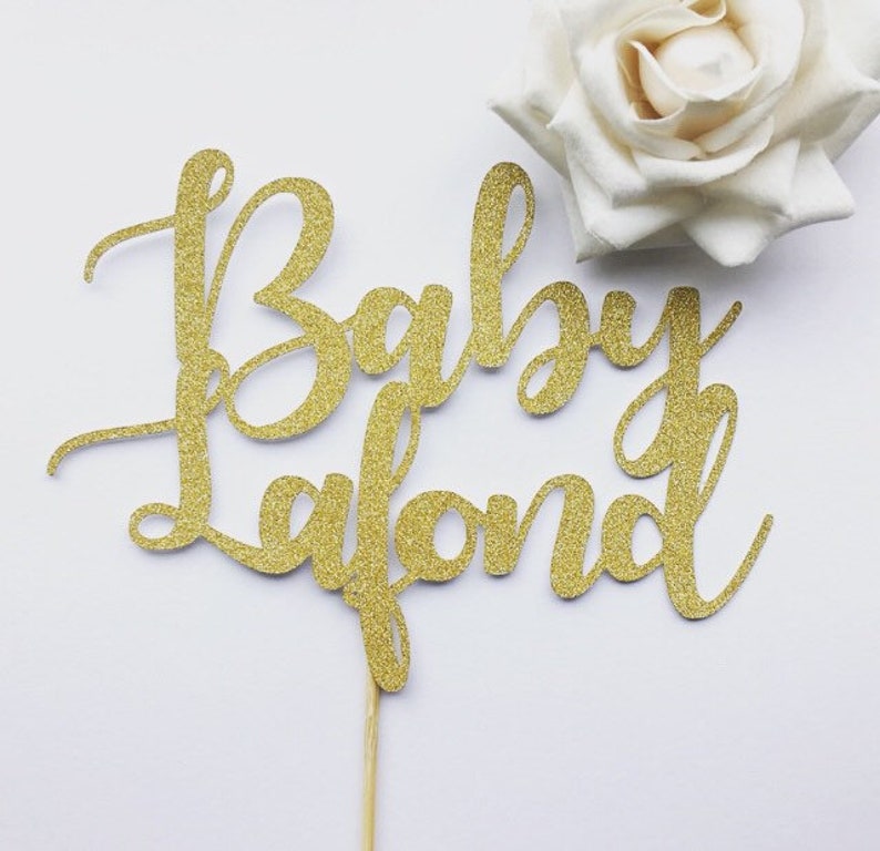 Personalised Baby Shower Cake Topper Baby Shower Cake Topper | Etsy