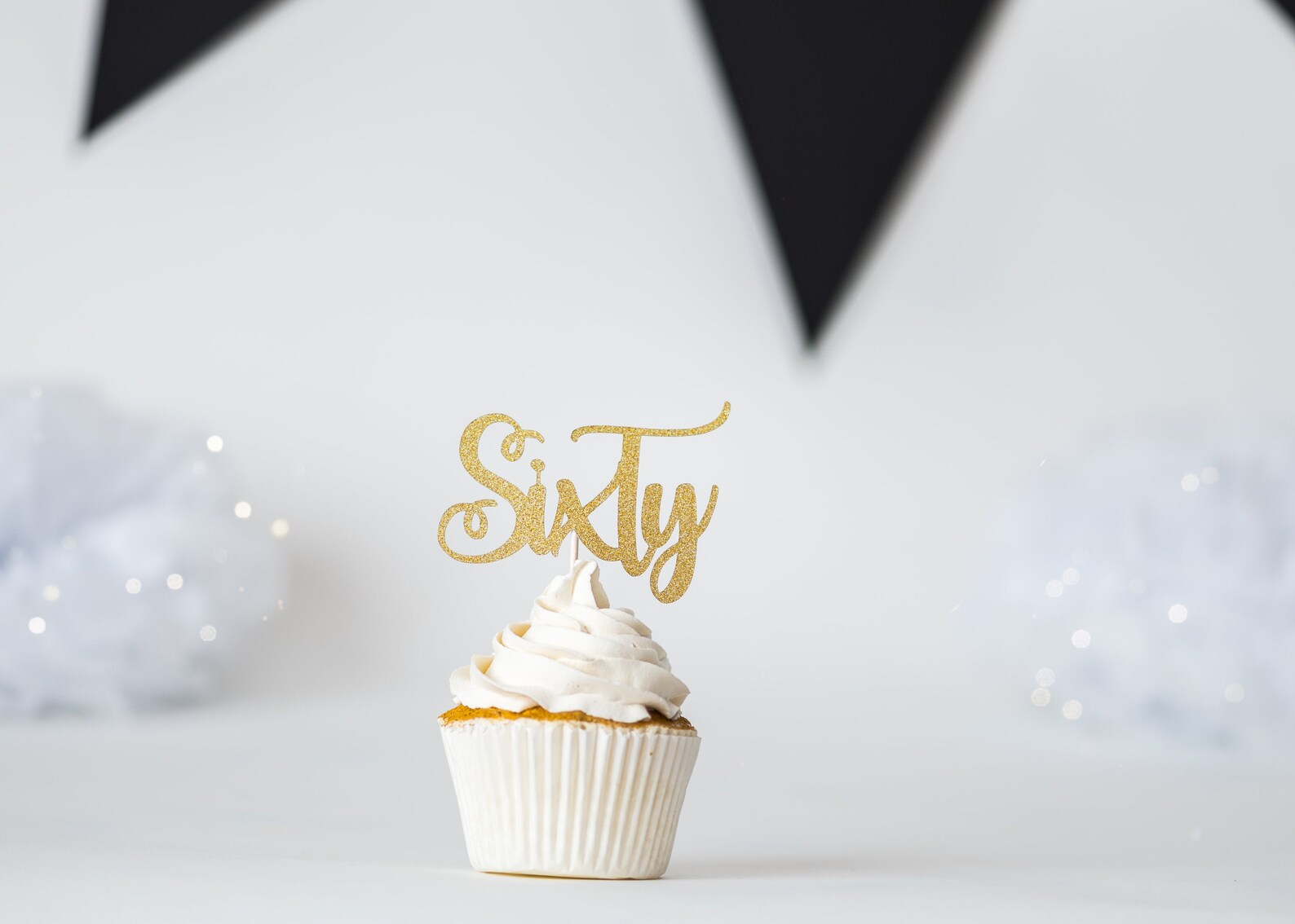 60th Birthday Cupcake Topper Sixty Cupcake Topper 60th - Etsy
