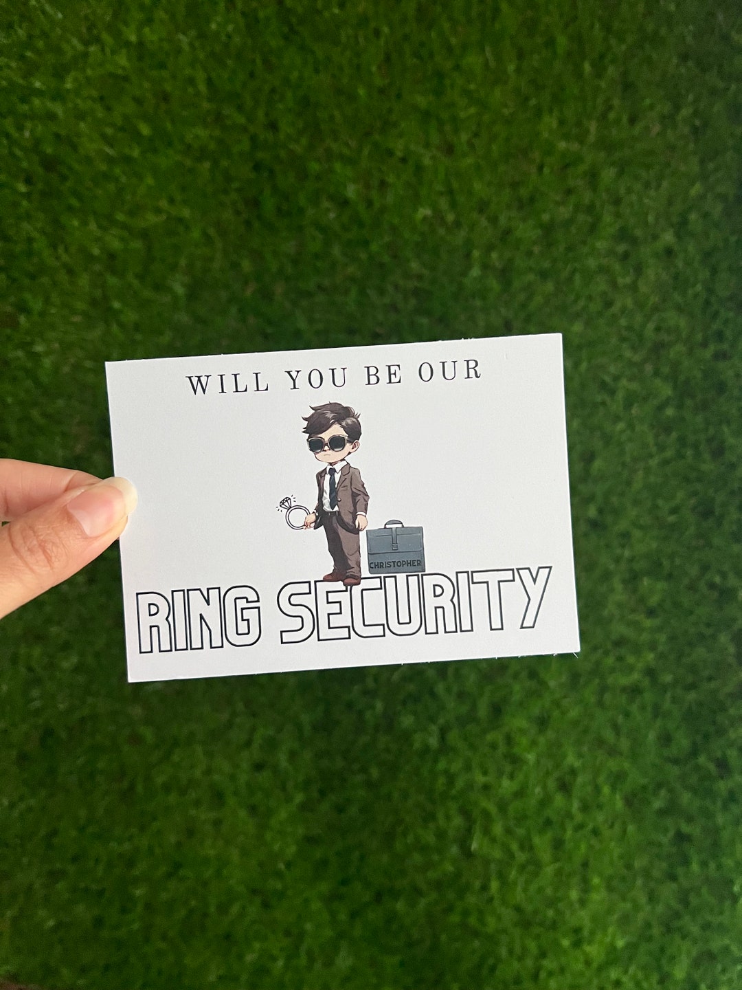 Will You Be Our Ring Security, Ring Bearer Proposal Card | Ring Boy ...