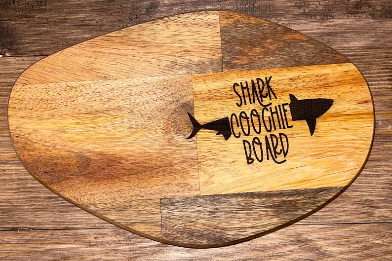 Small Shark Coochie Board Surfboard - Cutting Board - Chopping Board ...