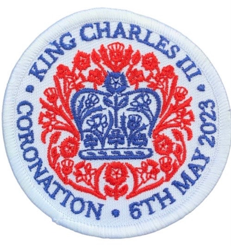 Coronation King Charles III Official Emblem Embroidered - Etsy