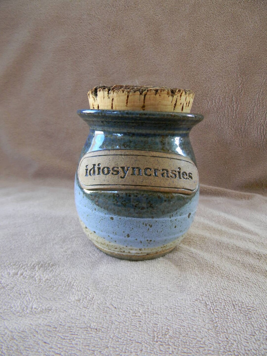 Pottery Idiosyncrasies Container With Cork Top - Etsy
