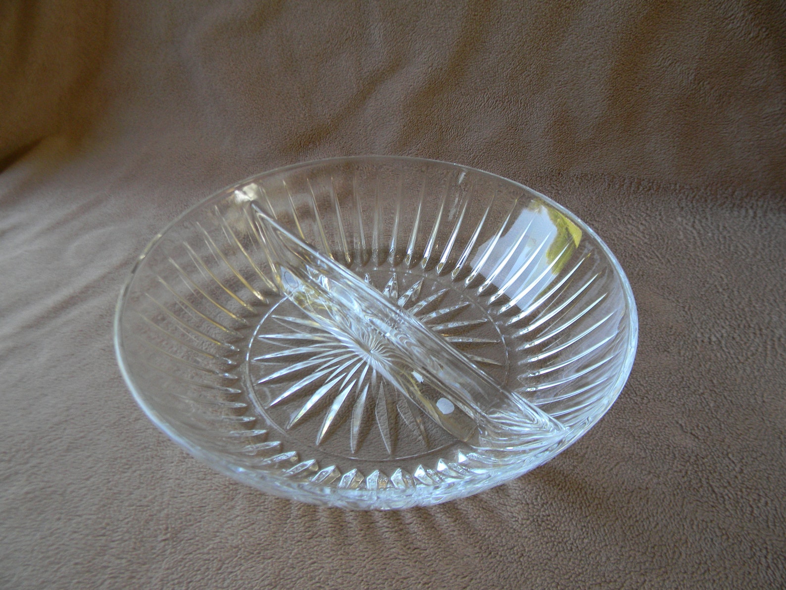 Princess House Highlights Crystal Divided Dish - Etsy