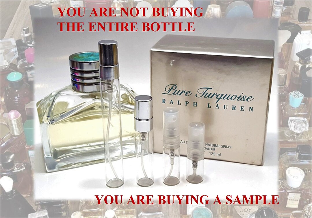 Pure Turquoise EDP by Ralph Lauren ~ Perfume SAMPLES / DECANTS - Etsy
