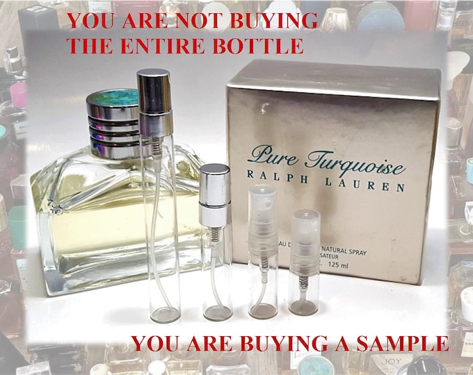 Pure Turquoise EDP by Ralph Lauren ~ Perfume SAMPLES / DECANTS - Etsy