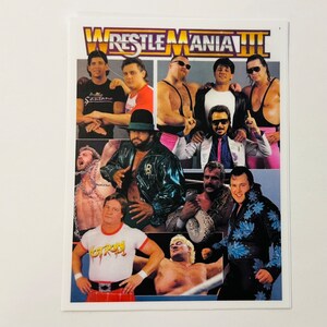 Wrestlemania III WWF 4 Inch Weatherproof Sticker - Etsy