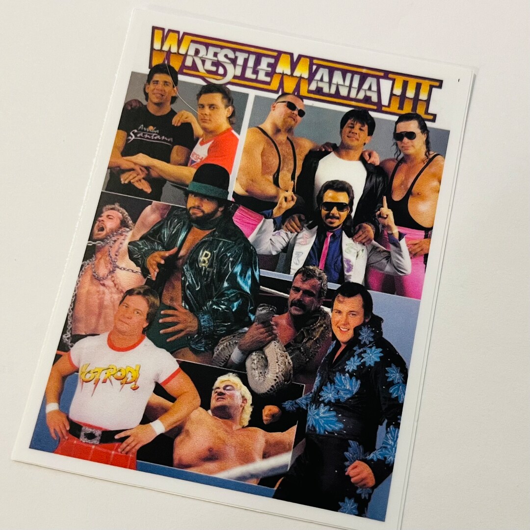 Wrestlemania III WWF 4 Inch Weatherproof Sticker - Etsy