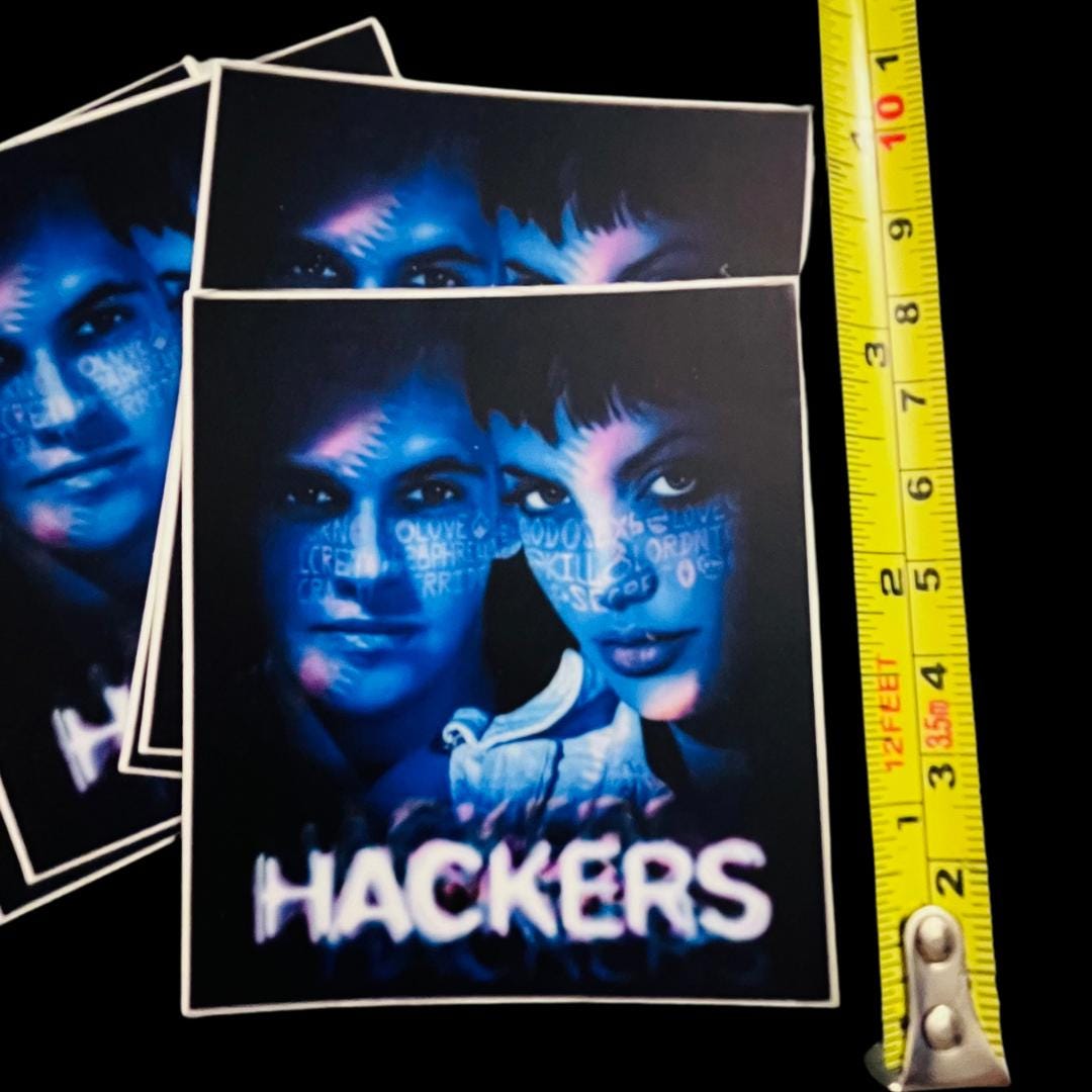 Hackers Movie 3 Inch Weatherproof Sticker Angelina Jolie Hack the ...